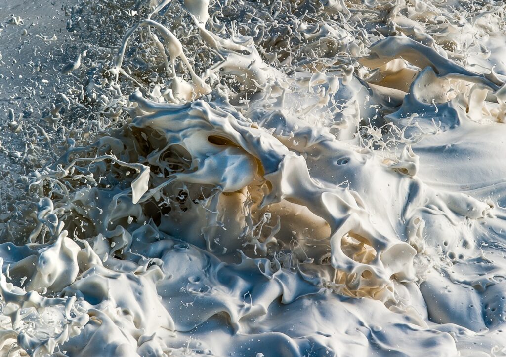High-Speed Photography of Sea Foam